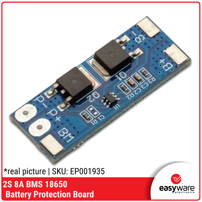Jual 2S 8A BMS Li-ion Lithium 18650 Battery Protection Board BMS 2S 8A 7.4V | Shopee Indonesia