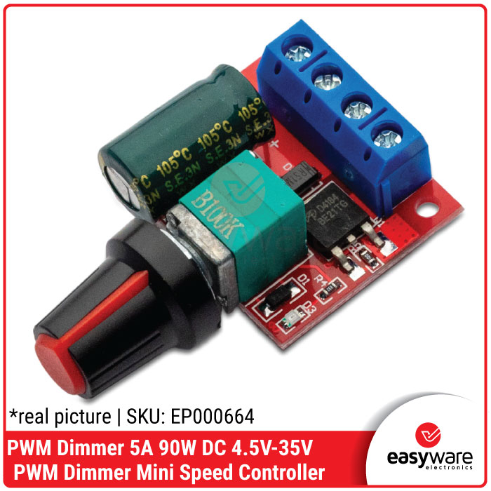 Jual Dimmer DC 4.5-35V 90W 5A PWM DC Motor Speed Controller Control ... Jual Dimmer DC 4.5-35V 90W 5A PWM DC Motor Speed Controller Control ...