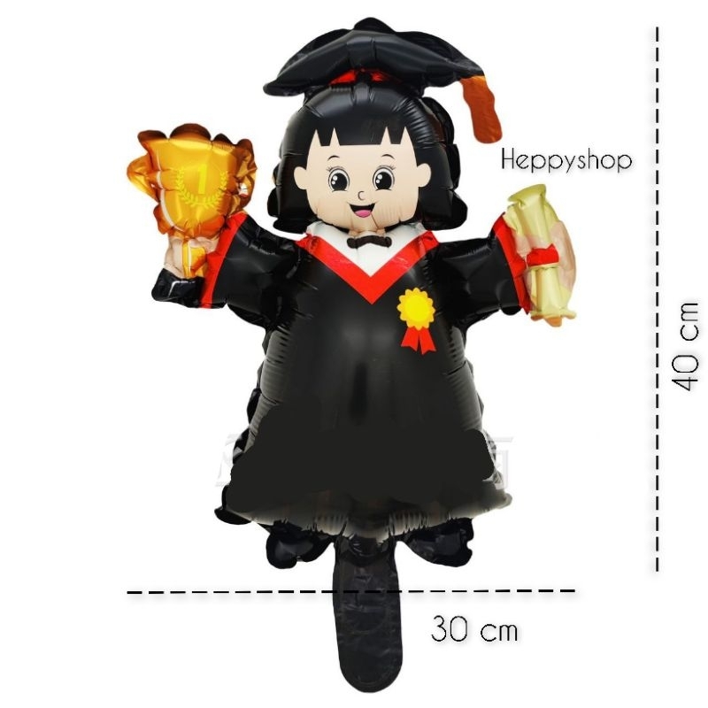 Jual Balon Wisuda Kelulusan Graduation Baloon Piala Toga Graduation ...