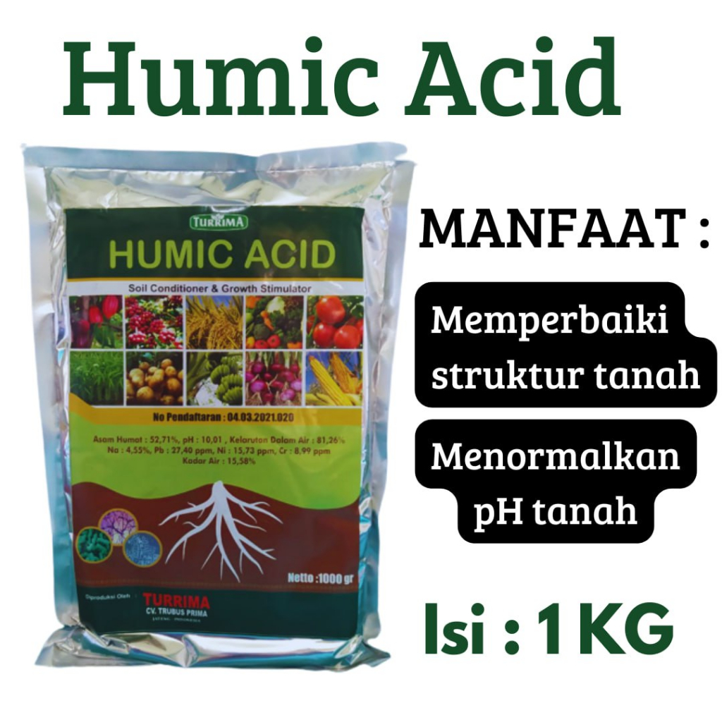 Jual Asam humat pembenah tanah bubuk, Humic acid 1kg | Shopee Indonesia