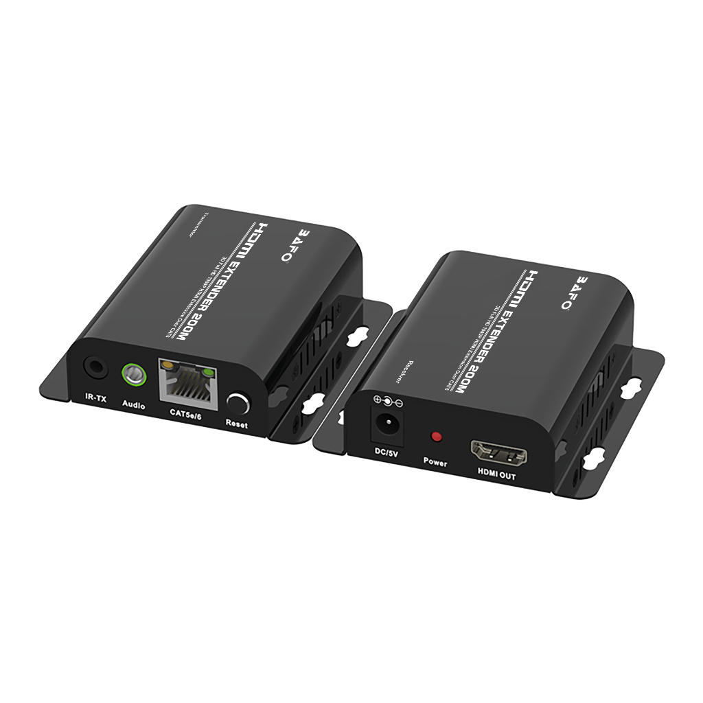 Jual BAFO BF-374B 200M HDMI Extender Over Cat6 Lan Cable with IR ...