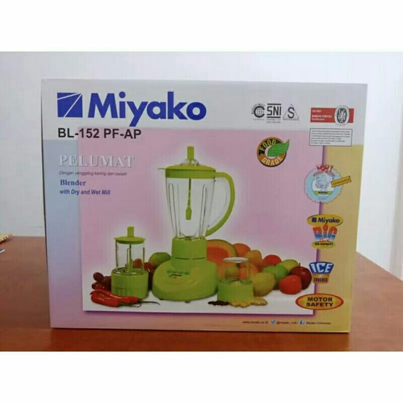 Jual MIYAKO - Blender Plastik BL-152 PF AP 3 IN 1 Juice 1,5 Ltr Garansi ...