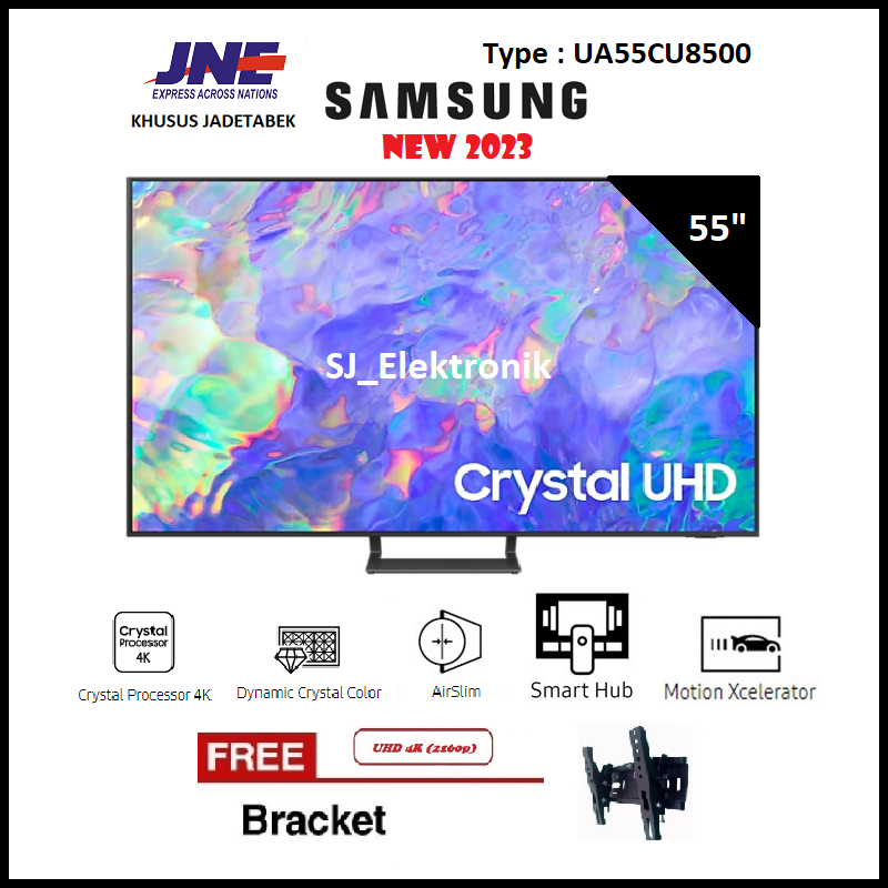 Jual Braket + LED TV Samsung 55CU8500 - 55 Inch CU8500 Smart TV Crystal UHD | Shopee Indonesia
