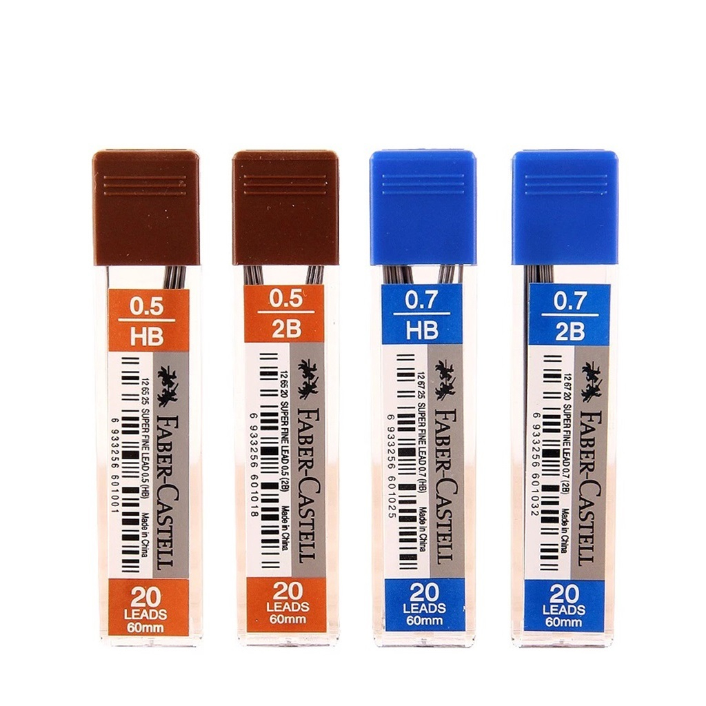 Jual Faber Castell Super Fine Lead 0.7 mm / 0.5 mm 2B / HB - Isi Pensil ...