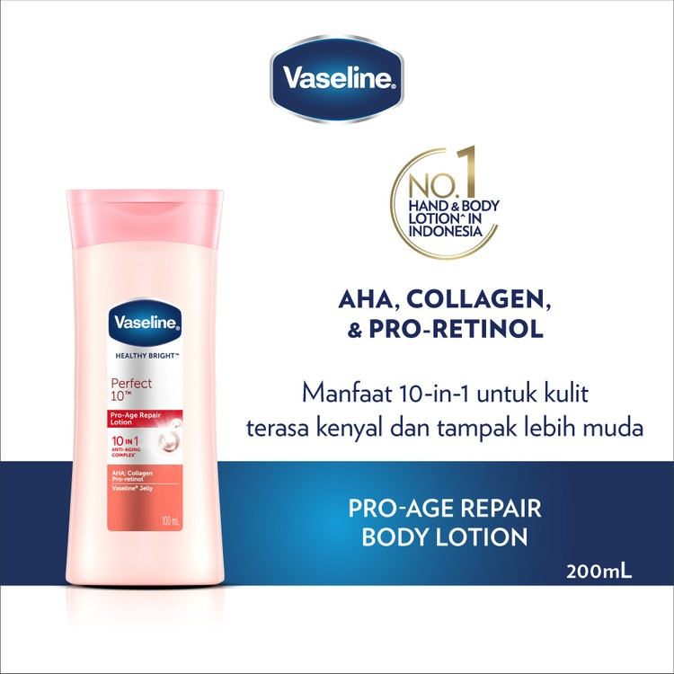 Jual Vaseline 200ml - Healthy Bright Hand Body Lotion Perfect 10 Lotion ...