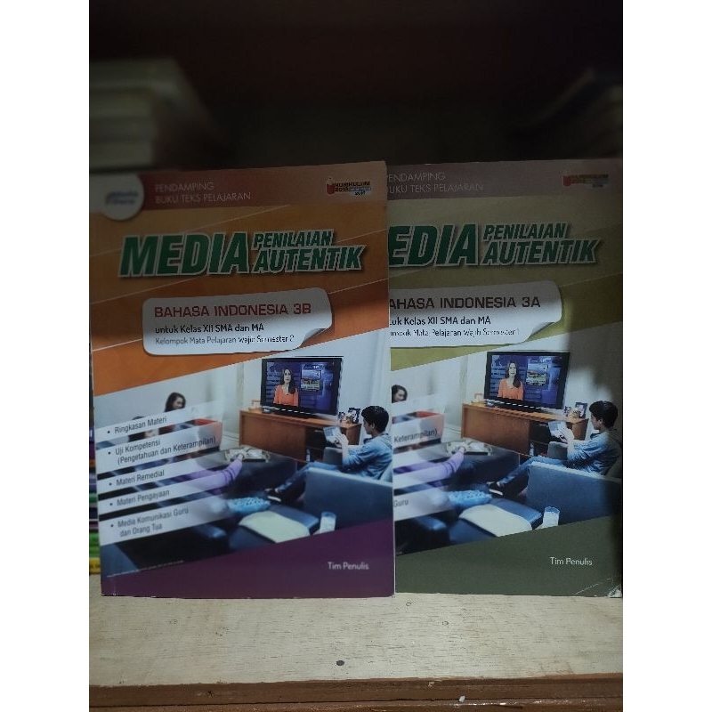 Jual Buku Media Penilaian Autentik Bahasa Indonesia 3A 3B SMA Kelas XII ...