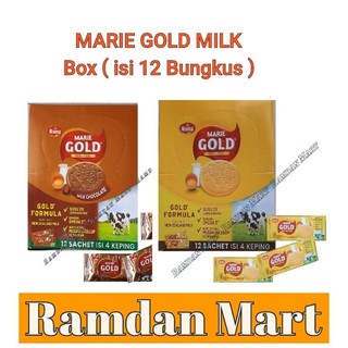 Jual ROMA MARIE GOLD KEMASAN BOX | Biskuit marie susu Box ( isi 12 ...