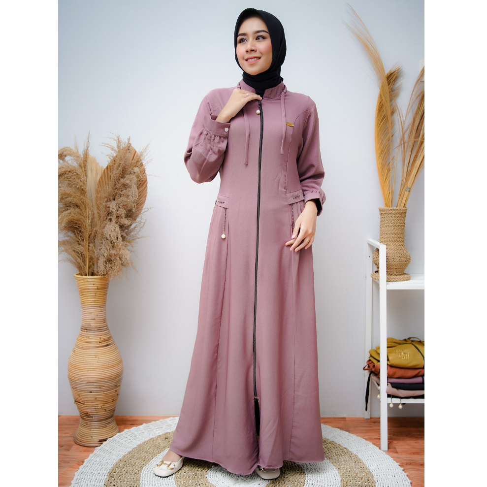 Jual Baju Gamis Wanita Abaya Turkey Fradella Dress Bahan Tiffany Twill ...