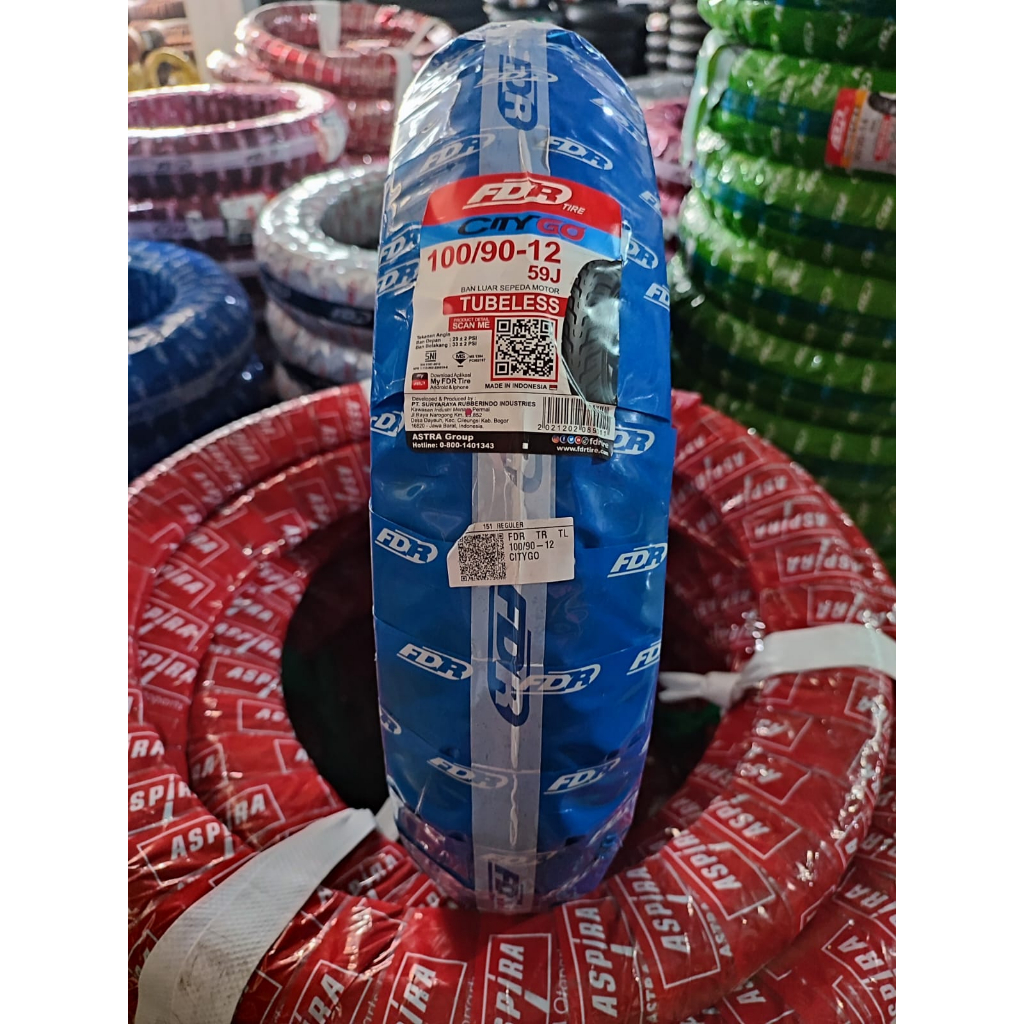 Jual FDR CITY GO Ban Motor Scoopy Ring 12 Tubeless 100/90-12 Scoopy ...