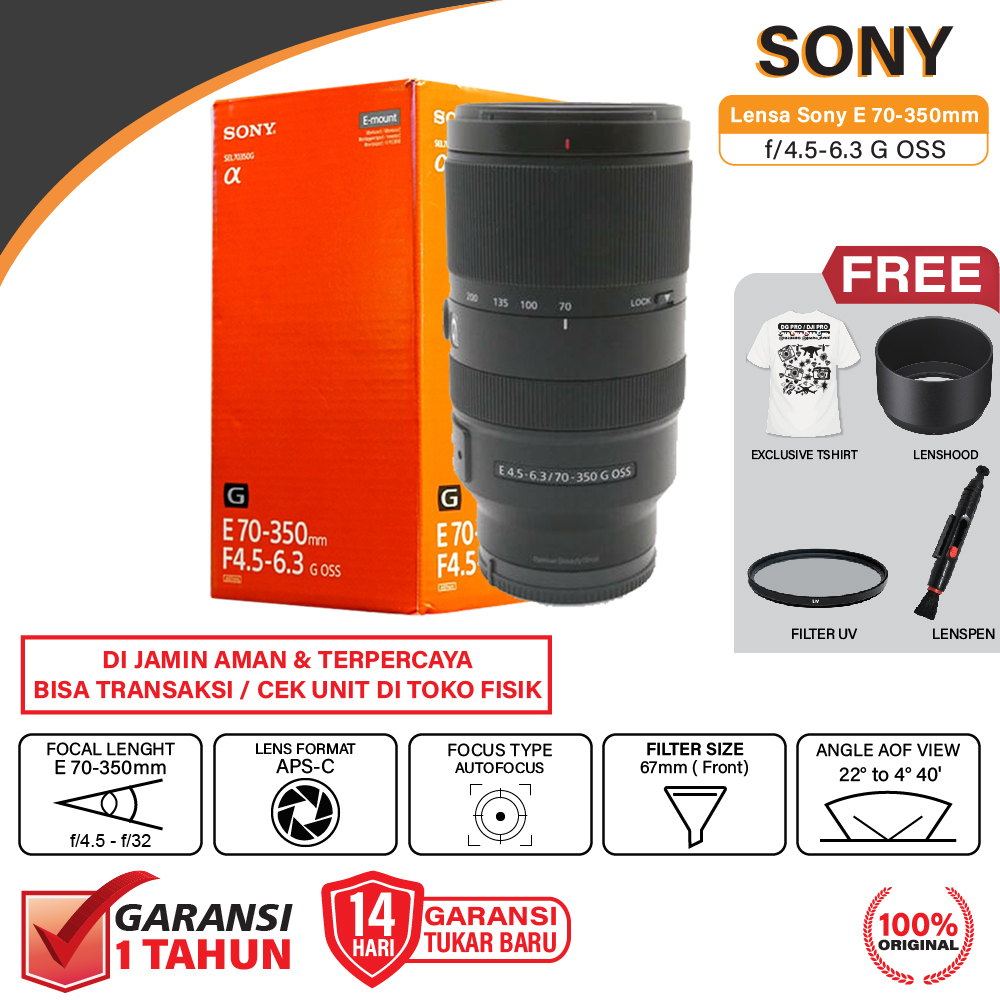 Jual Sony E 70-350mm G OSS f4.5-6.3 Sony 70-350 mm G OSS Original Garansi | Shopee Indonesia