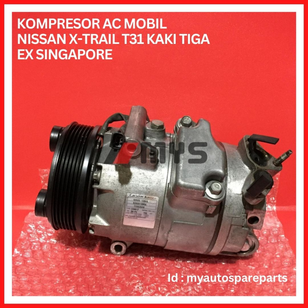 Jual KOMPRESOR AC Mobil Nissan Xtrail K3 2000 CC Calsonic Kansei COMPRESSOR X-TRAIL 2000CC KAKI ...