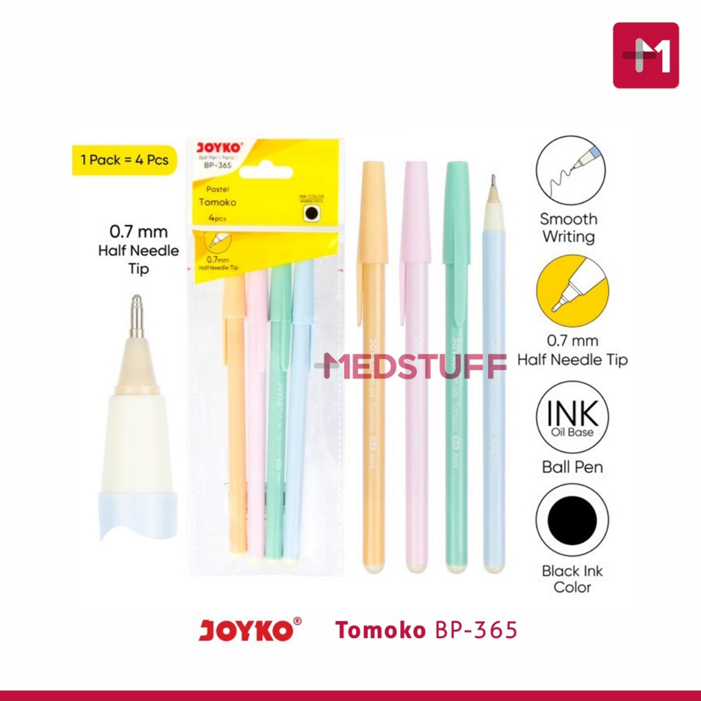 Jual Ball Pen Pena Pulpen Joyko BP 365 Tomoko isi 4pcs | Shopee Indonesia