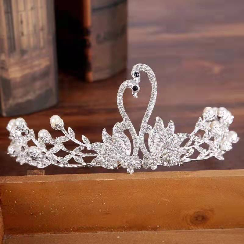 Jual Mahkota Swan Angsa Tiara Wisuda Bride Birthday Party Konten Drama ...