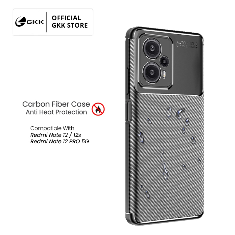Jual GKK Casing Redmi Note 12s 12 12 PRO 4G 5G Carbon Fiber Softcase ...