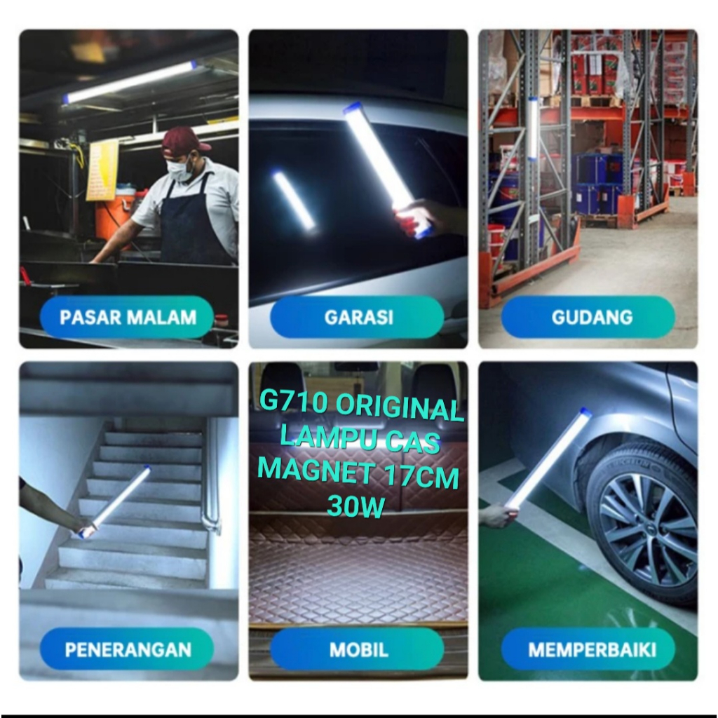 Jual G710 ORIGINAL LAMPU LED EMERGENCY PUTIH NEON 17 CM 30W WAT ...