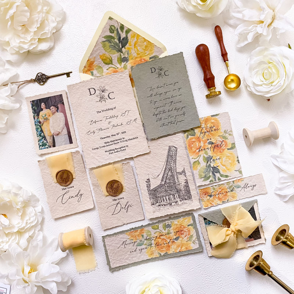 Jual Keepsake / Wedding Vows Handmade Undangan Aesthetic (New Design ...