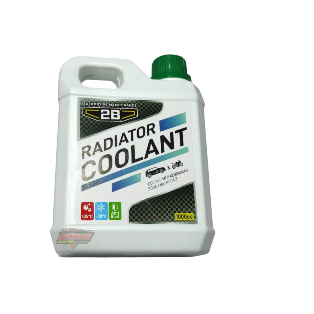 Jual 2B Radiator Coolant | 1 Liter Hijau - Air Radiator Motor & Mobil ...