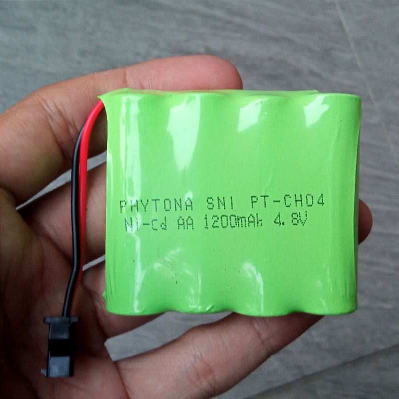 Jual Baterai Rakit Cas Cadangan Remote Control TR800-4 AA NiCd 1200Mah ...