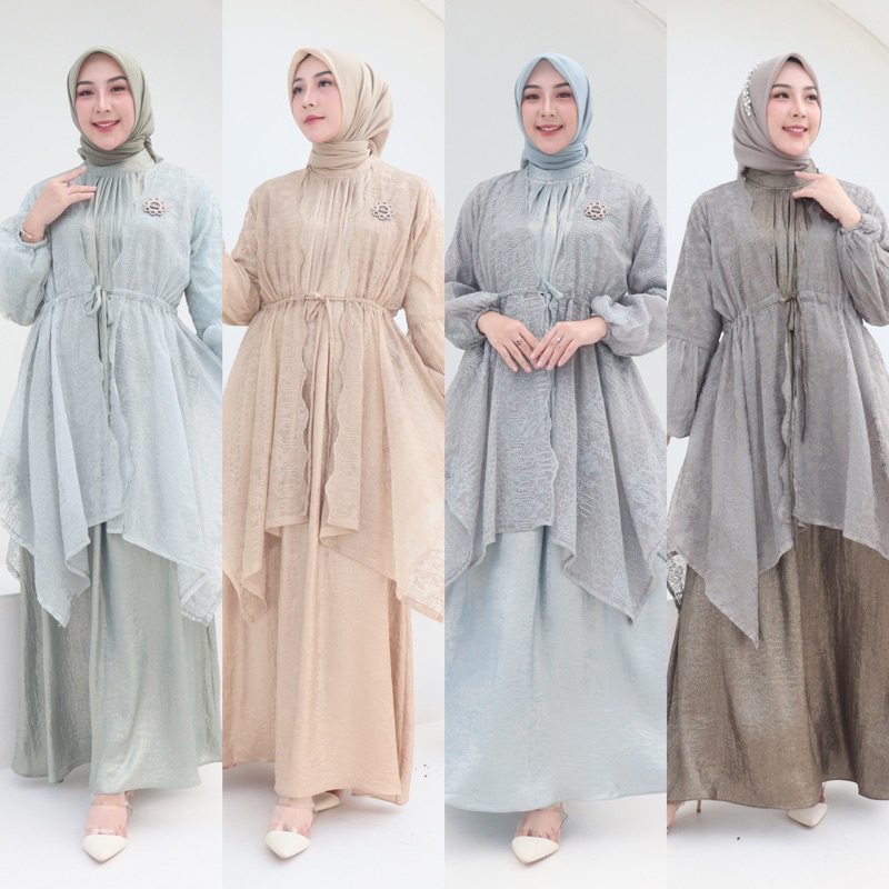 Jual THALITA DRESS TILE ORGANZA PREMIUM | GAMIS KONDANGAN MEWAH ...