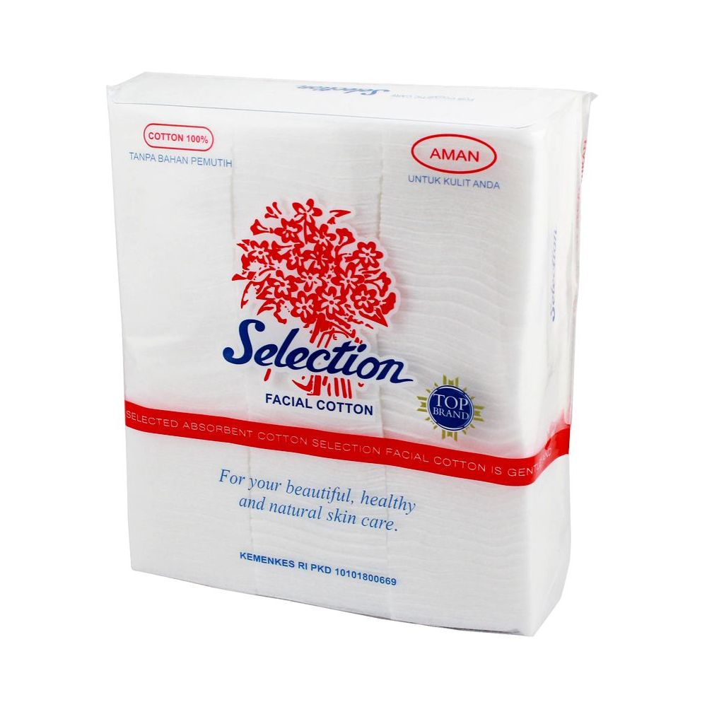 Jual KAPAS SELECTION Facial Cotton Kotak 35gr | Kapas Wajah Lapis Tebal ...