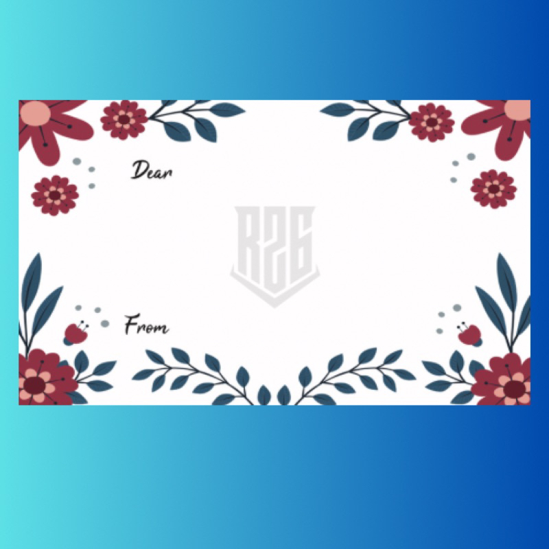 Jual kartu ucapan polos | greeting card ukuran 6x10 cm | thank you card ...