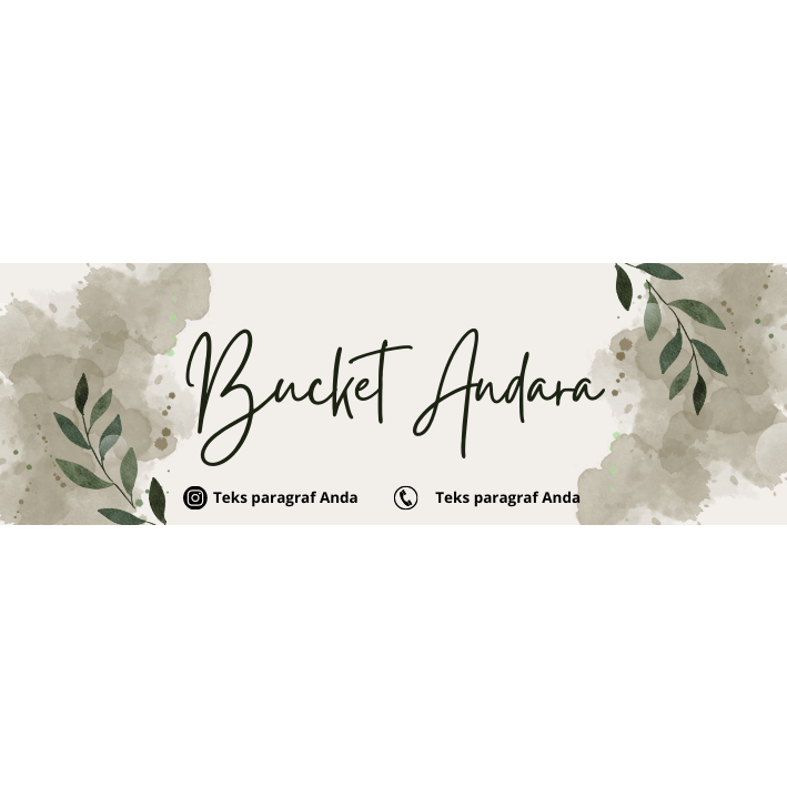 Jual STIKER BUKET / STIKER BOUQET / STIKER BUCKET CUSTOM NAMA BRAND ...