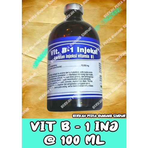 Jual Vitamin B1 Injeksi - Vit B1 injek 100ml - Obat Lumpuh Hewan Ternak ...