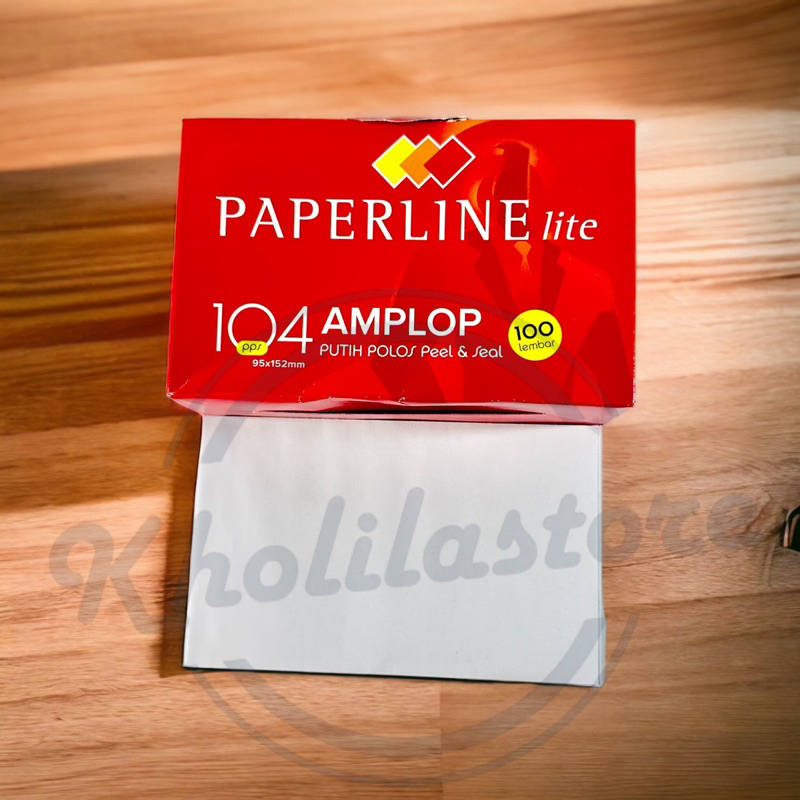 Jual Amplop Putih Polos Paperline Lite 104 PPS isi 100 lembar | Shopee ...