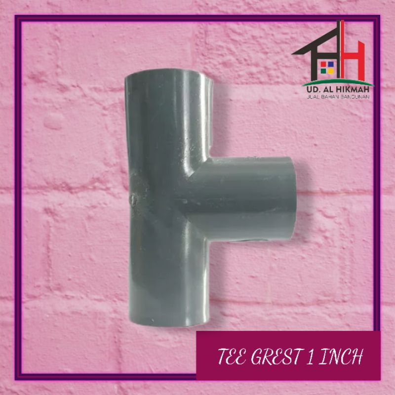 Jual GREST TEE T 1 INCH PVC - FITTING PIPA PVC | Shopee Indonesia