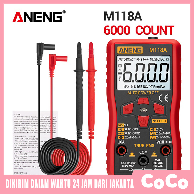Jual Multimeter Digital AC/DC Voltage Tester / Multitester Digital ...