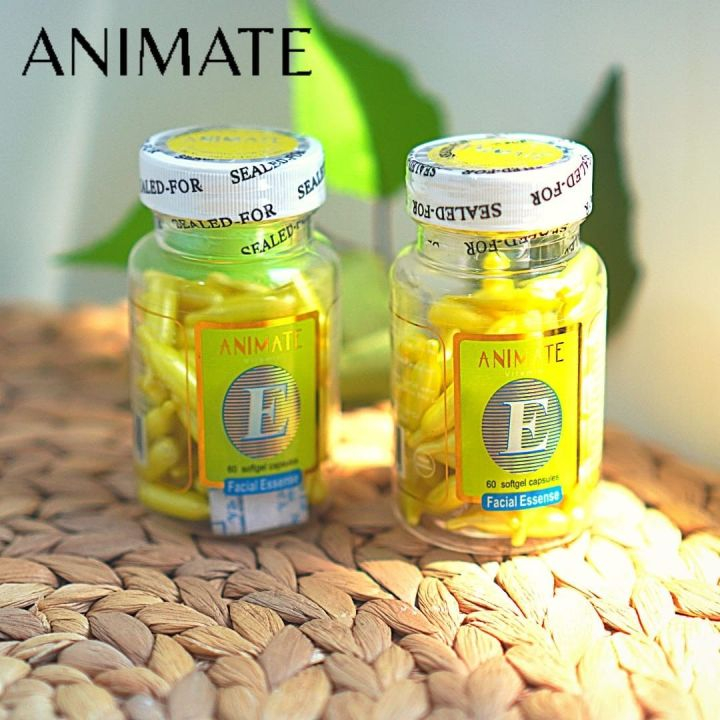 Jual ANIMATE KAPSUL Facial Essence Serum Vitamin E isi 60 kapsul ...