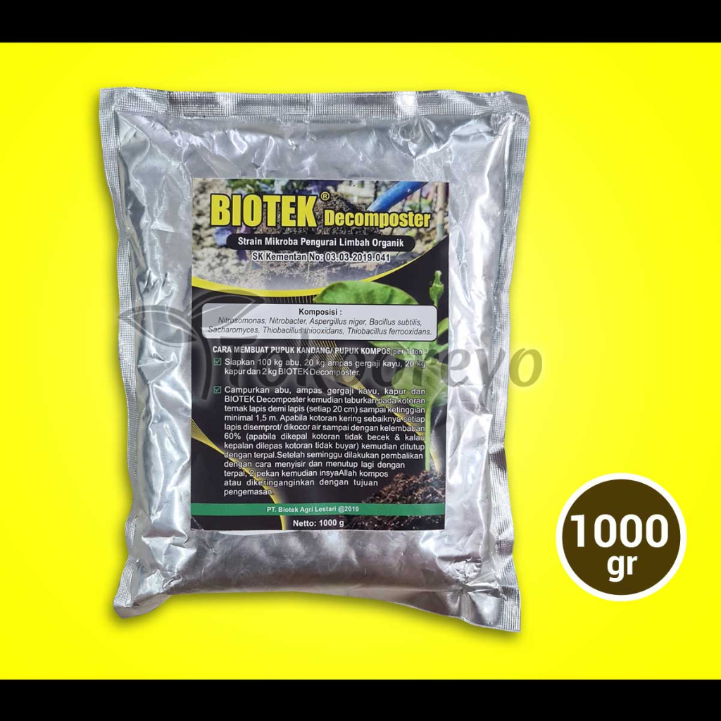 Jual BIOTEK DECOMPOSTER 1000 GRAM PENGURAI LIMBAH ORGANIK DEKOMPOSER ...