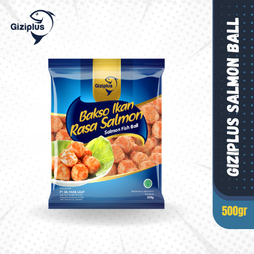 Jual GIZIPLUS SALMON FISH BALL BASO IKAN 500Gr | Shopee Indonesia