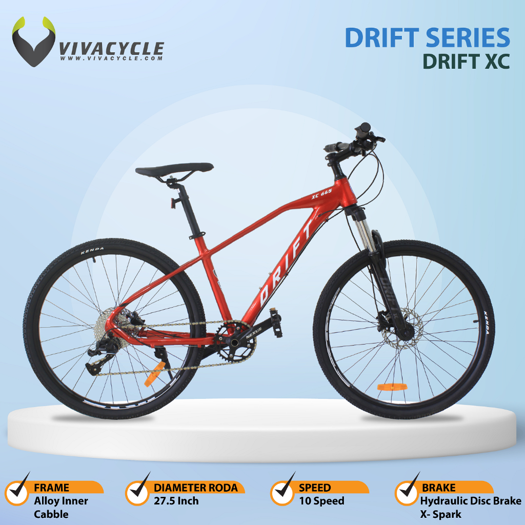 Jual Sepeda Gunung MTB Alloy 27,5" Vivacycle DRIFT XC 10Sp Hydraulik | Shopee Indonesia