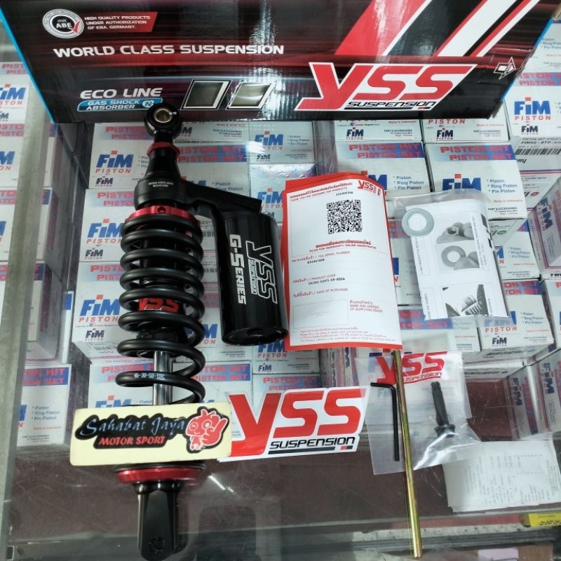 Jual Shock Tabung Yss New G-Plus Gold Series 330MM Vario 125 Vario 150 Beat Fi Scoopy Fi Mio ...