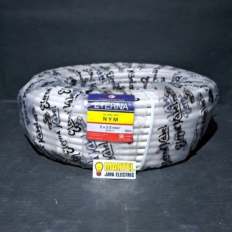 Jual Kabel listrik NYM ETERNA 2X2,5mm @50M / kabel listrik kawat | Shopee Indonesia
