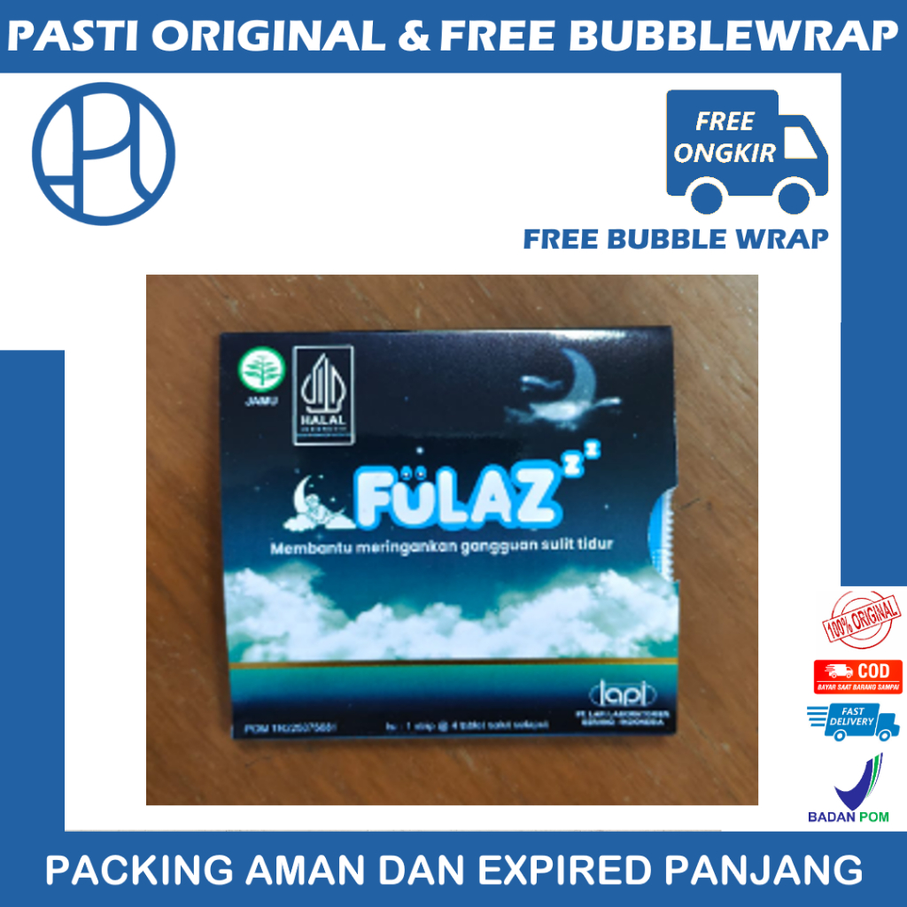 Jual FULAZ PER STRIP ISI 4 MERINGANKAN GANGGUAN TIDUR | Shopee Indonesia