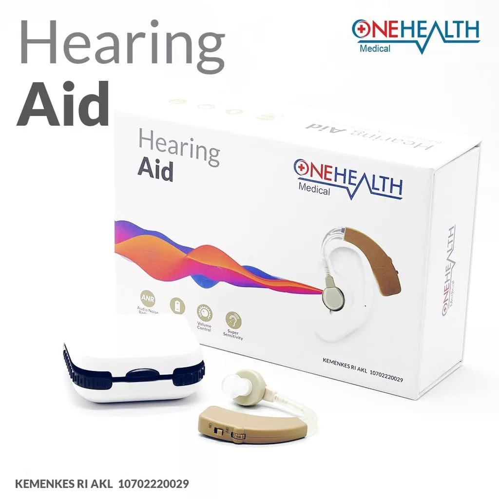 Jual Alat Bantu Dengar OneHealth Rechargeable/ Hearing Aid One Health ...