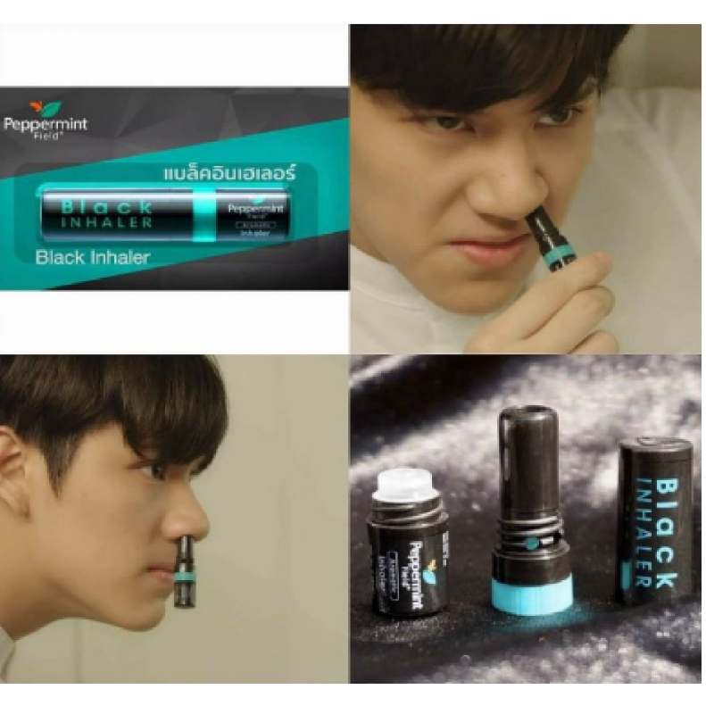 Jual Peppermint Field : Black Inhaler 2 in 1 Aromatic - Original ...