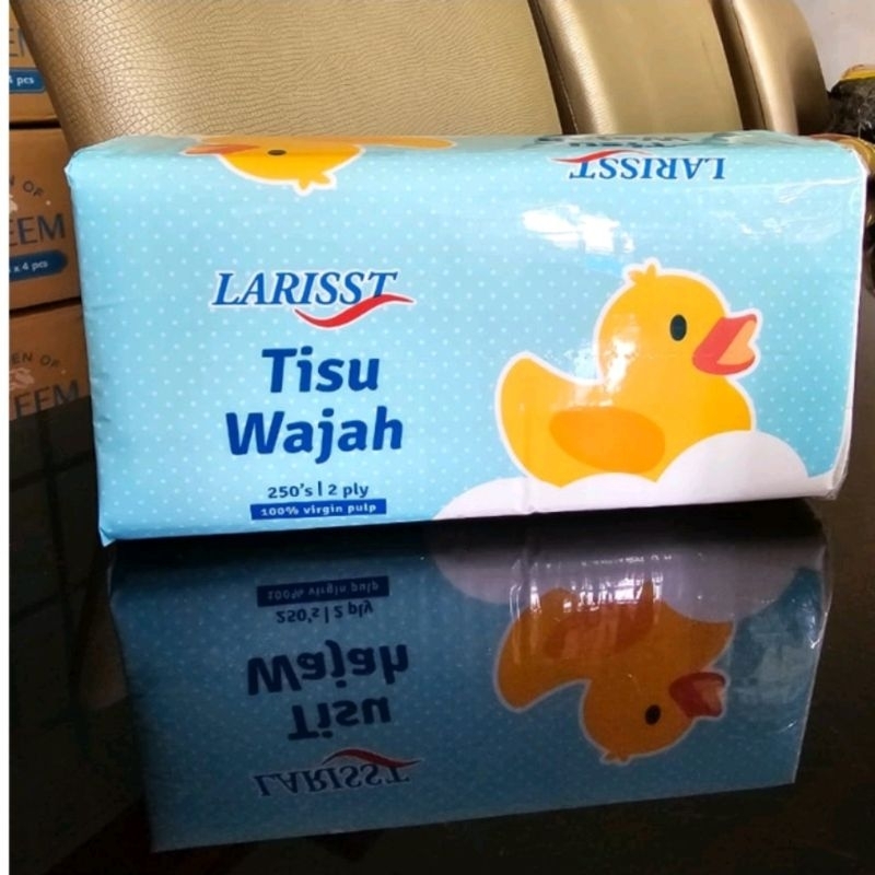 Jual Tissue tisu wajah larisst larrist 250 sheet 2 ply tebal harga per ...