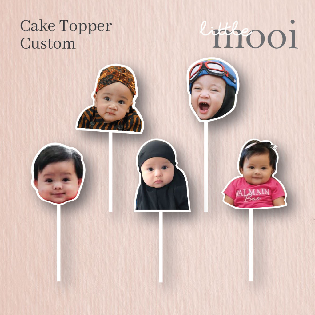 Jual (B) Cake Topper Custom / Cake Topper Custom Foto / Cake Topper ...
