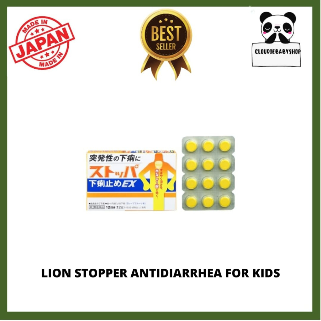 Jual Lion stopper anti diarrhea 12 tabs for kids obat diare anak Japan ...
