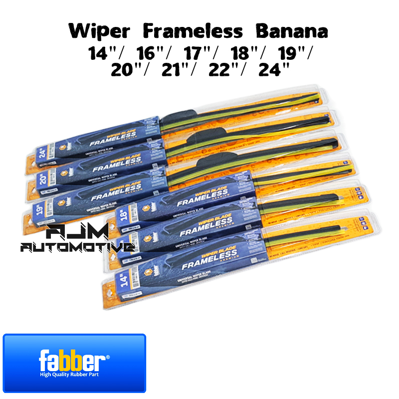 Jual Wiper Blade Mobil Frameless 14" 16" 17" 18" 19" 20" 21" 22" 24 ...