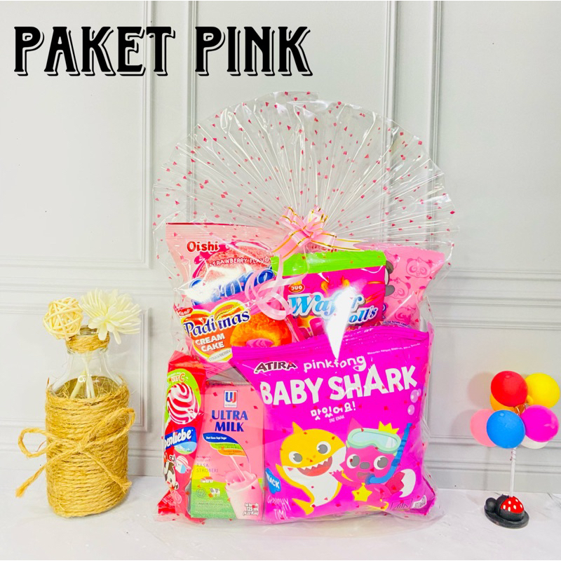 Jual Paket snack ulang tahun pink / goodiebag / souvenir ulang tahun ...
