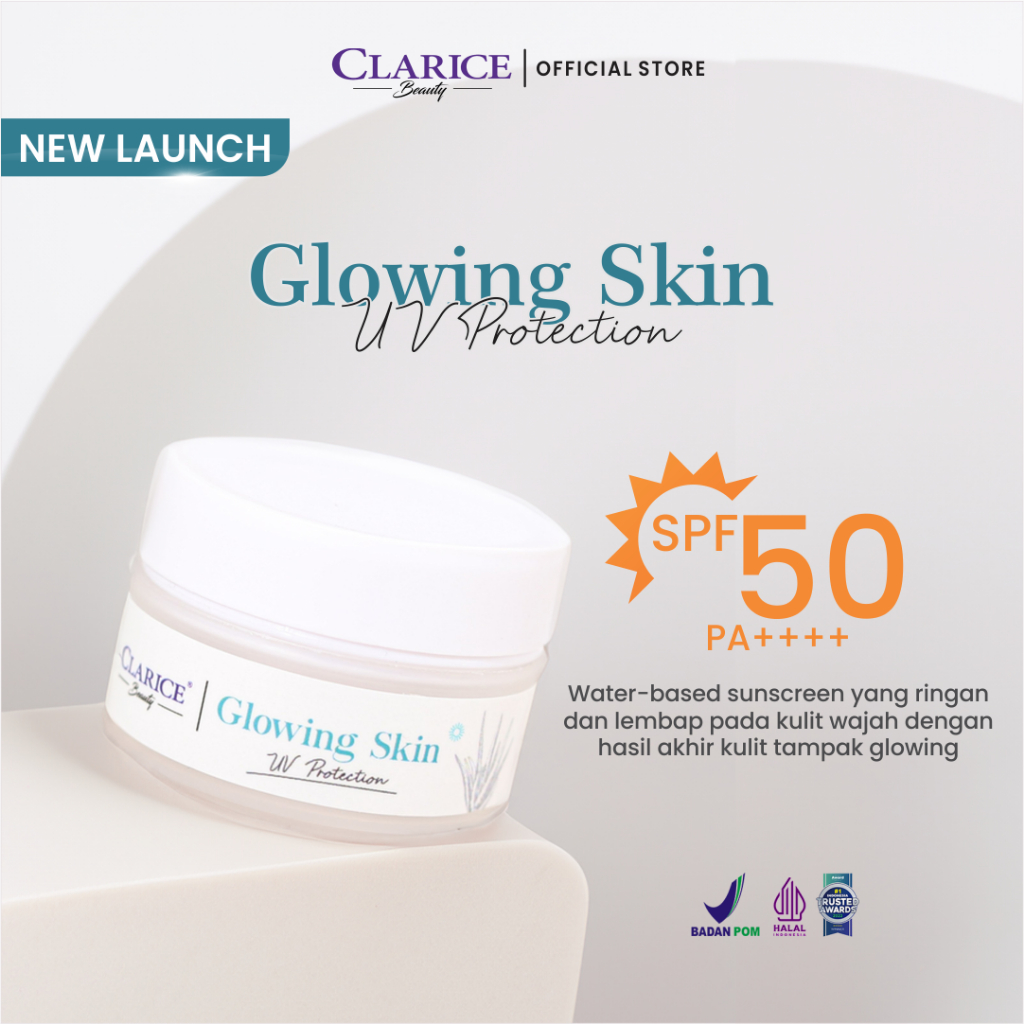 Jual CLARICE BEAUTY Glowing Skin UV Protection | Shopee Indonesia