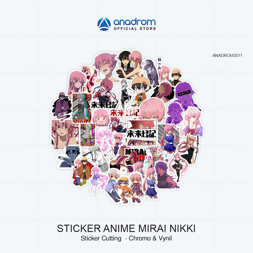 Jual Sticker Anime Mirai Nikki | Sticker Anime & Aesthetic | Anadrom ...