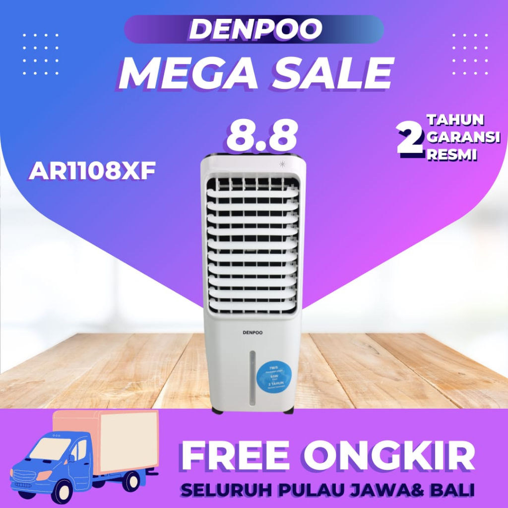 Jual DENPOO AIR COOLER PENDINGIN RUANGAN AC PORTABLE AR 1108XF | Shopee ...