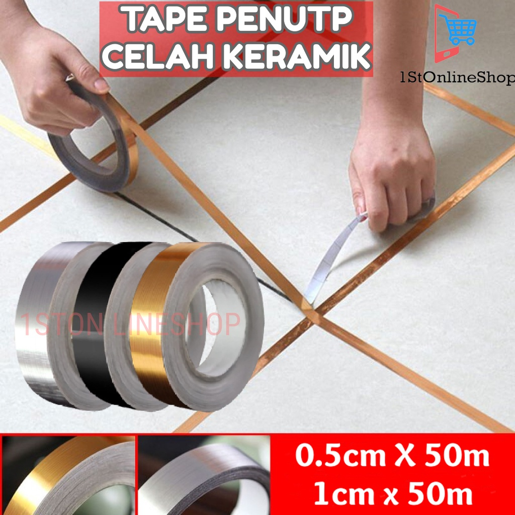 Jual GULUNGAN ROLL STIKER PENUTUP CELAH KERAMIK PEMBATAS LANTAI TEMBOK ...