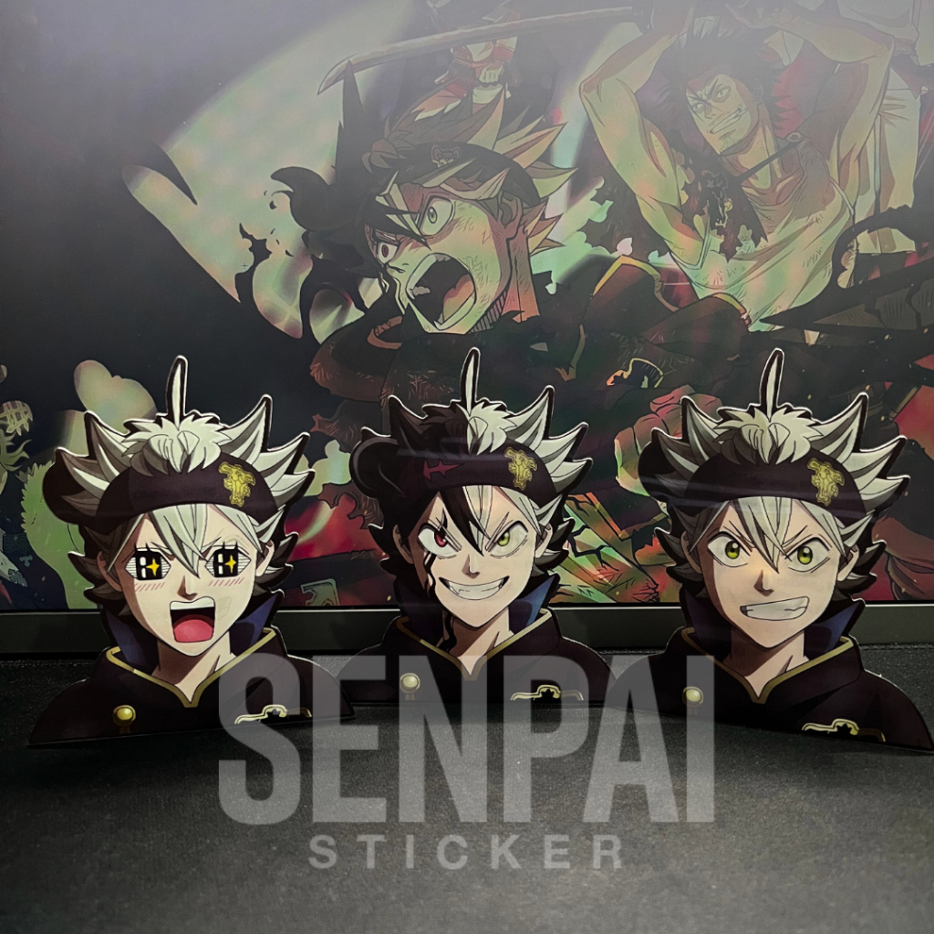 Jual Black Clover Sticker Stiker Anime 3D TER MURAH Asta Noelle Yuno ...
