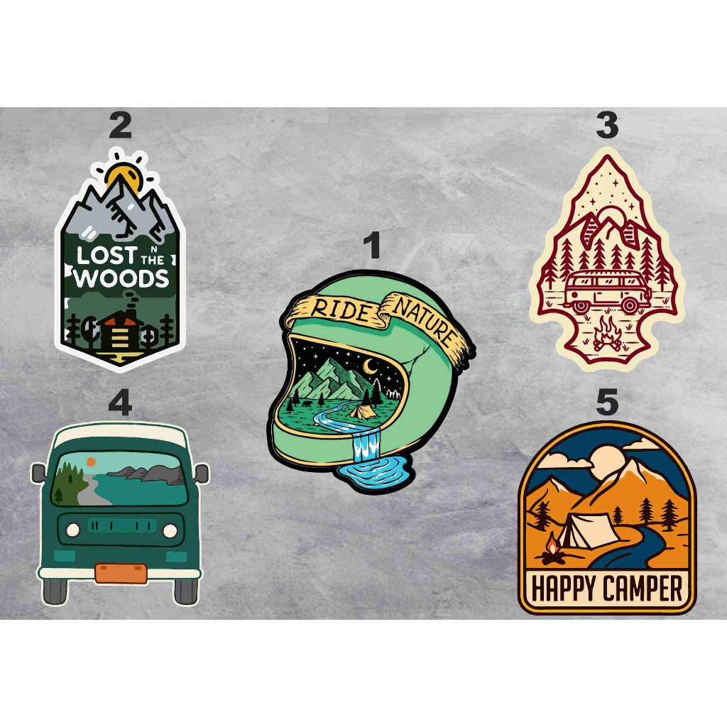 Jual STICKER PACK OUTDOOR - STICKER AESTHETIC, BRAND LOGO, LAPTOP ...